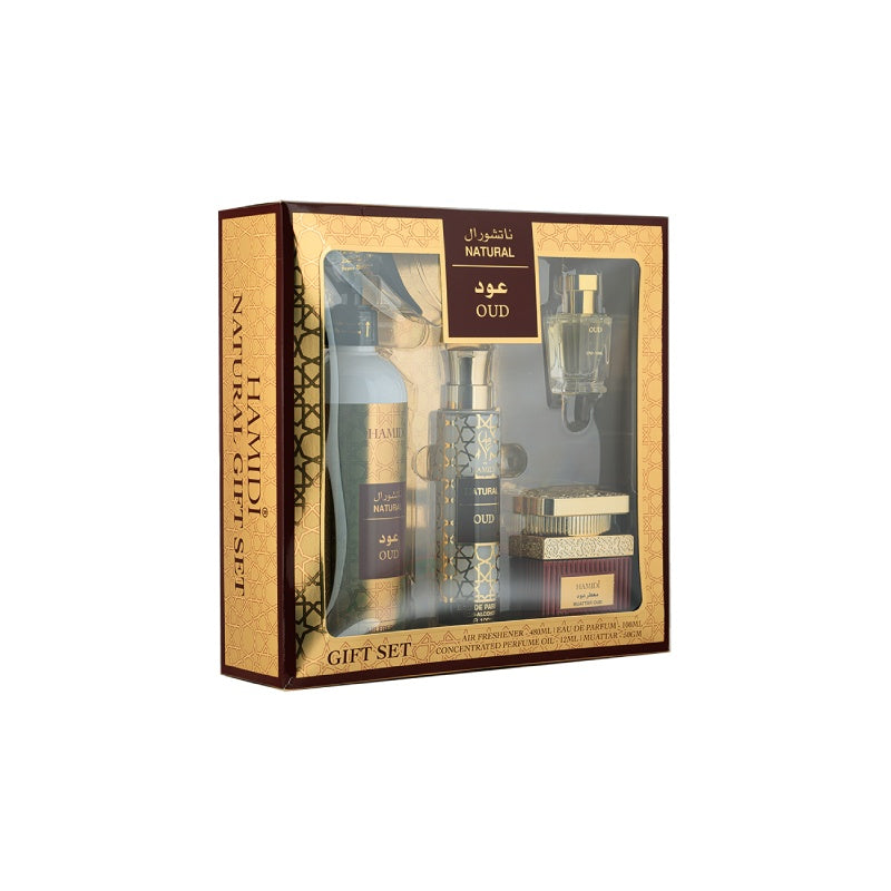 NATURAL OUD - 4 PIECES GIFT SET – hamidi.ae