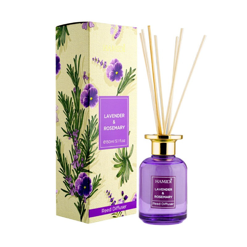 ROSEMARY & LAVENDER REED DIFFUSER - 150ML – hamidi.ae