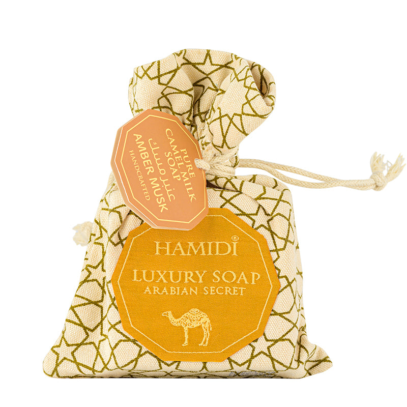 AMBER MUSK CAMEL MILK SOAP - 115G – hamidi.ae