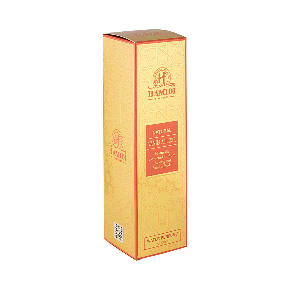 NATURAL VANILLA ELIXIR WATER PERFUME - 100ML – hamidi.ae