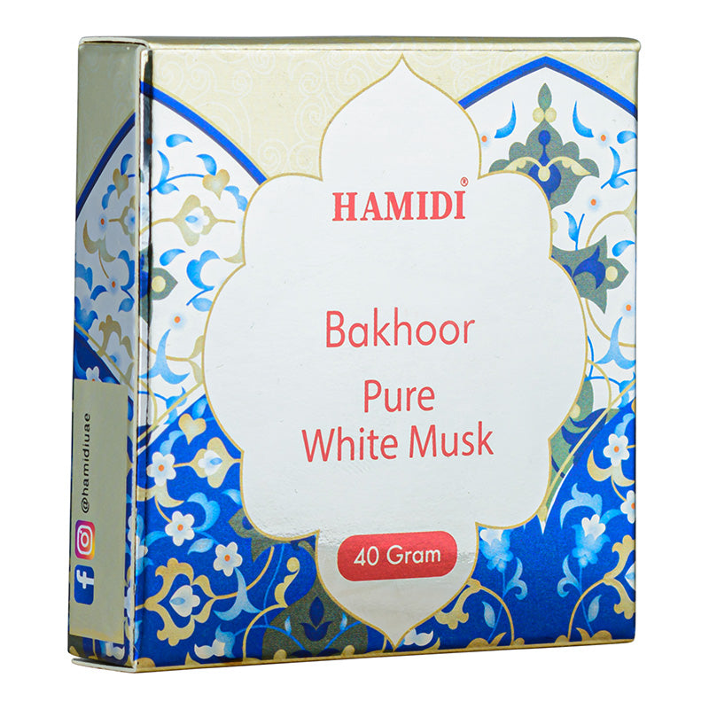 CHOCOLATE BAKHOOR PURE WHITE MUSK - 40G – hamidi.ae
